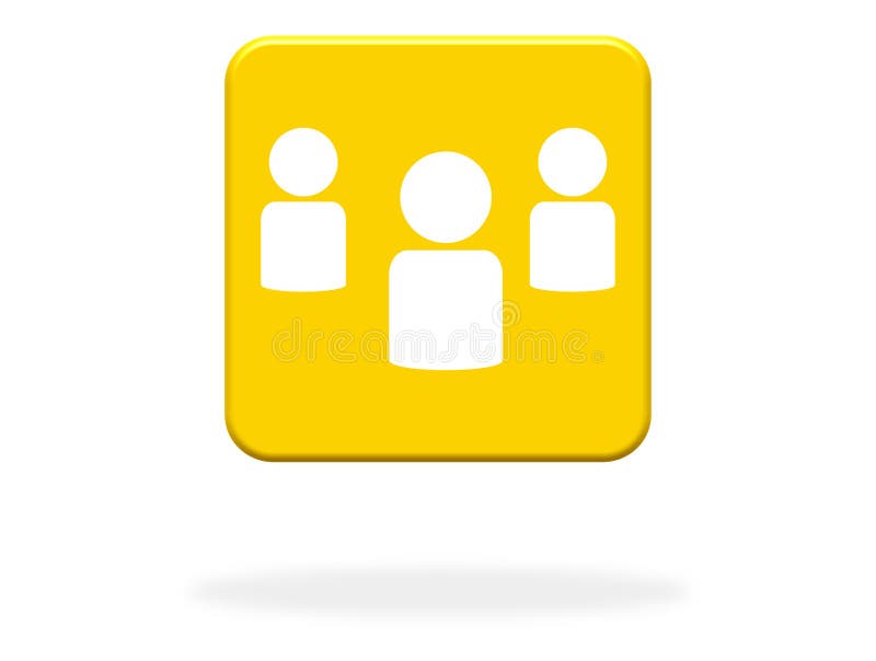 Button Group of People stock illustration. Illustration of white ...