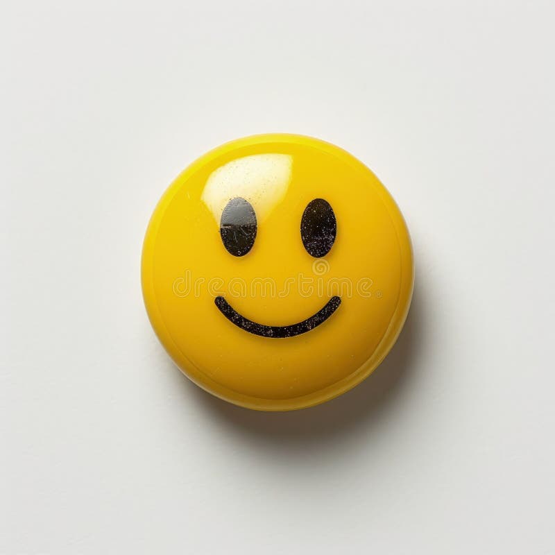 A Happy Yellow Button stock illustration. Illustration of sunny - 309051015