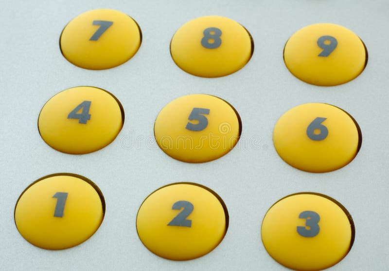 Yellow buttons stock photo. Image of call, budget, calculator - 1254058