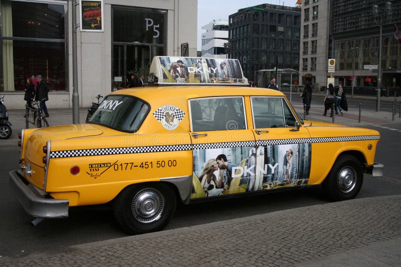 Yellow cab editorial stock image. Image of yellow, york - 19970419