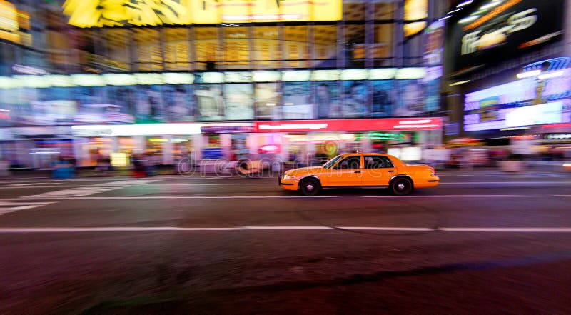 New York Taxi Cabs Aerial View Stock Photo - Image of city, stationary ...