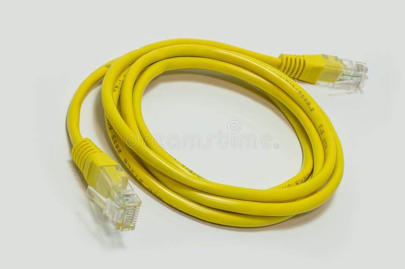 Yellow cable stock photo. Image of yellow, telecom, cables - 60179614