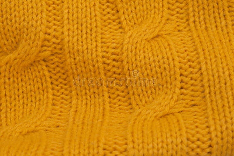 Yellow Cable Stitch Pattern Stock Image - Image of yellow, pattern ...