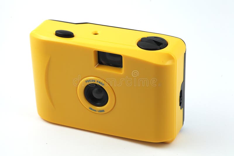 Yellow Camera in Waterproof Box Stock Image - Image of plastic ...