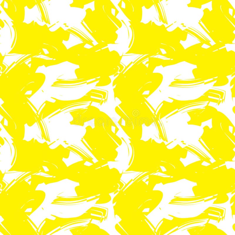 Yellow Camouflage Abstract Seamless Pattern Background Stock Vector ...