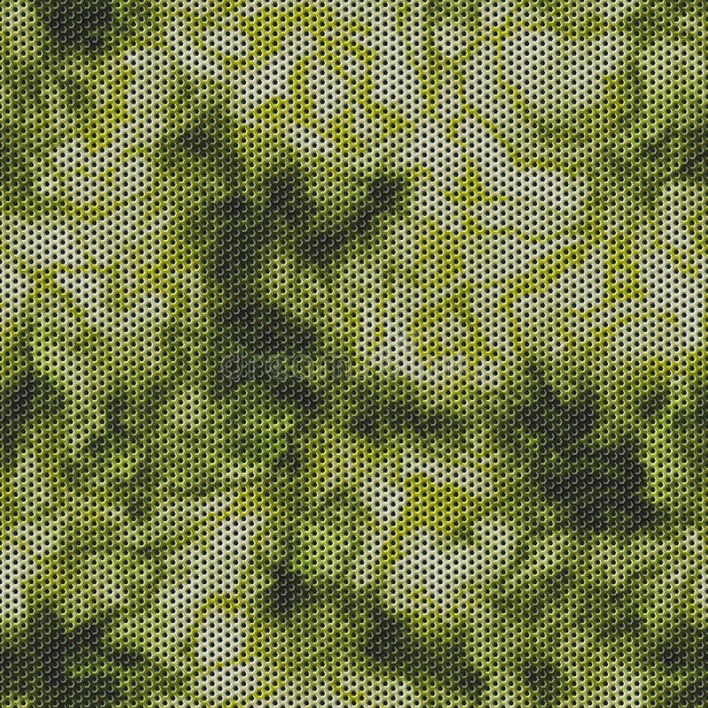 Yellow Camouflage Seamless Wire Mesh Texture Stock Illustration ...