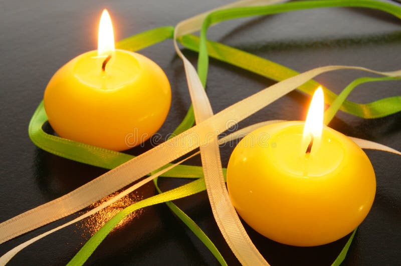 Yellow candle stock image. Image of harmony, balance - 11023355