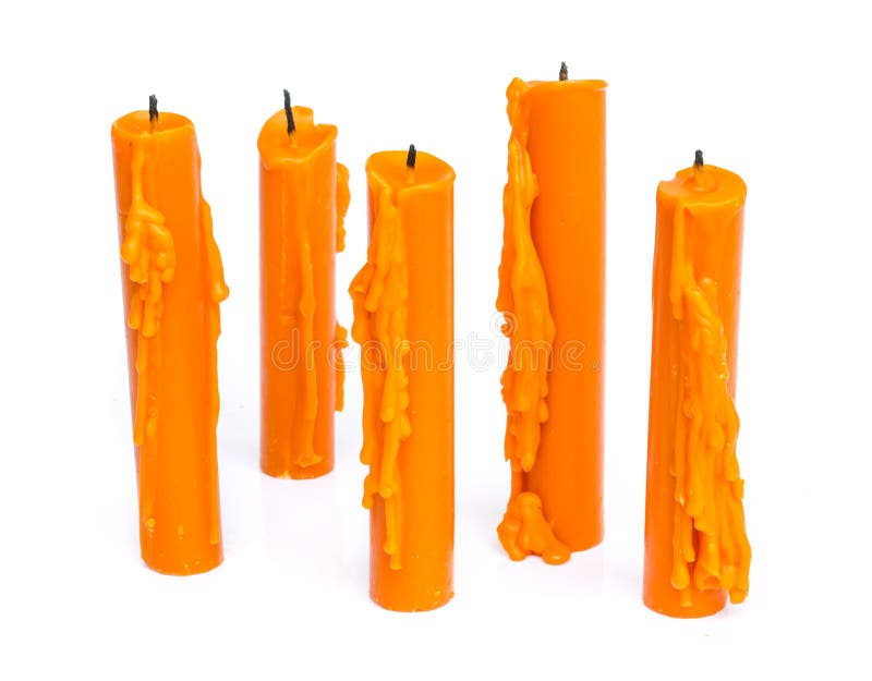 Yellow candle . stock photo. Image of elegance, color - 40847300