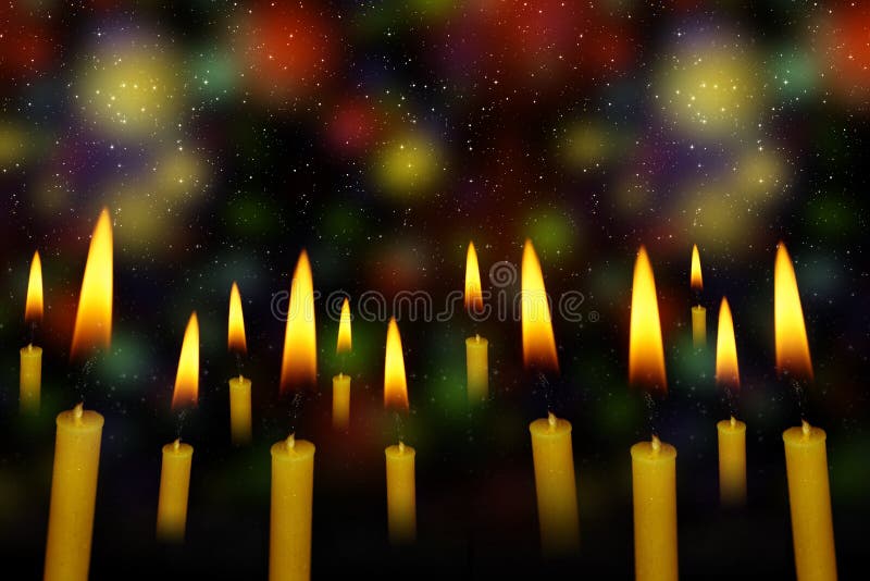 Yellow Candle stock illustration. Illustration of elegance - 55755409
