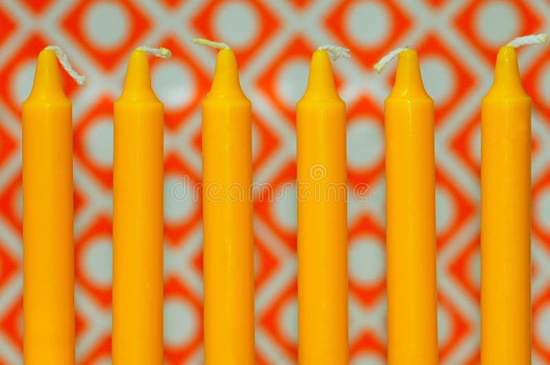 Yellow Candles stock photo. Image of graphics, decoration - 8589192