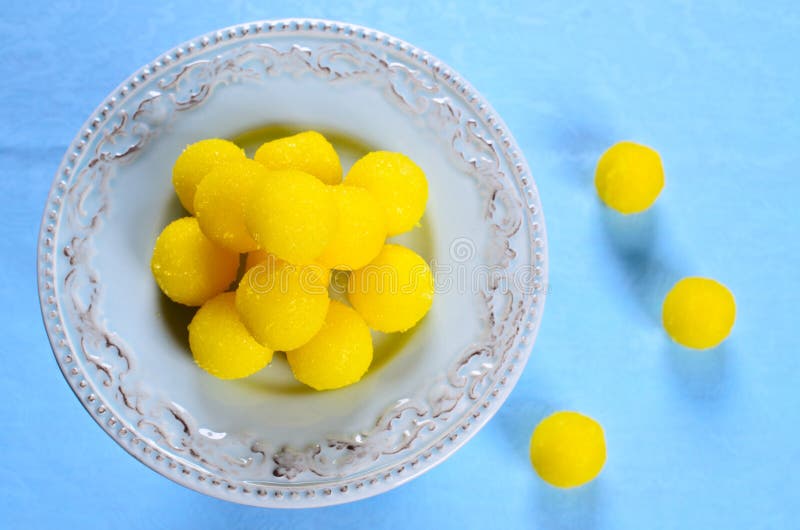 Yellow candy stock image. Image of bonbon, closeup, bright - 58076541