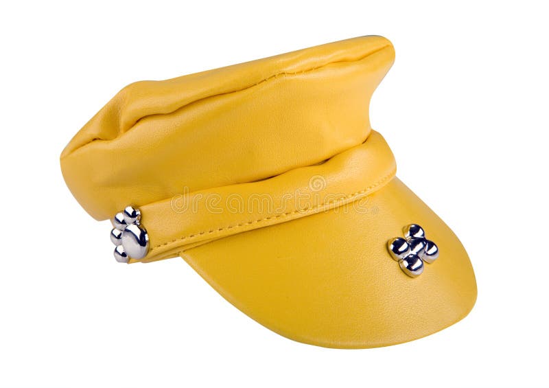Yellow cap stock image. Image of fashion, beautiful, dress - 12690069