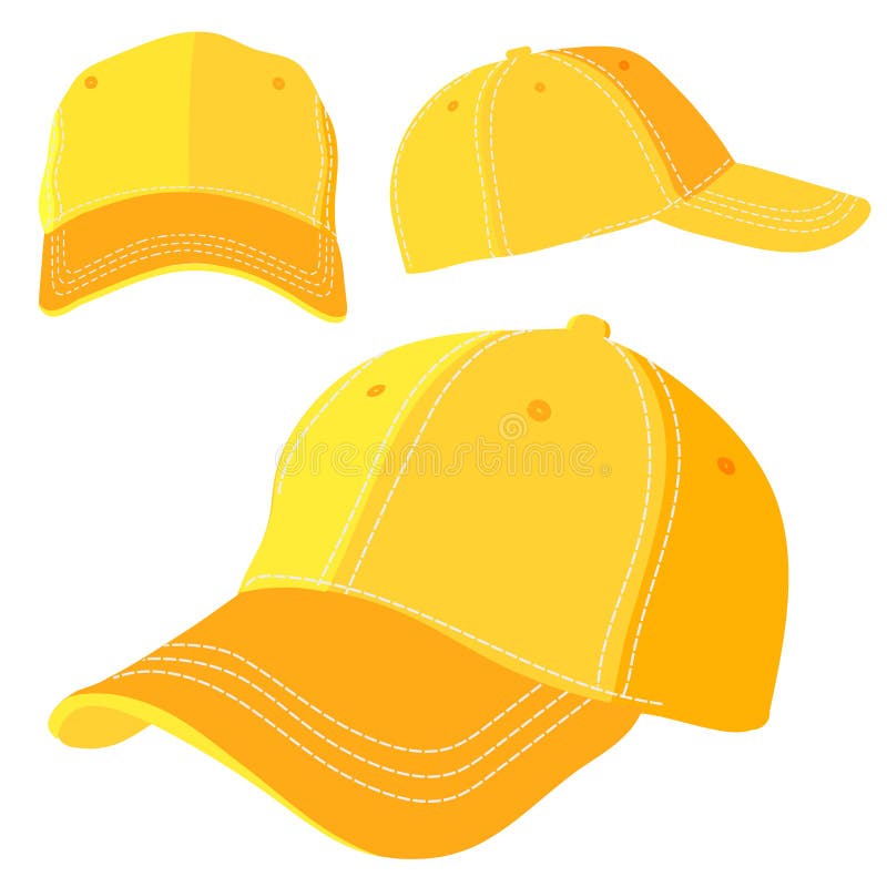 Trucker or Baseball Cap Vector Illustration Stock Vector - Illustration ...