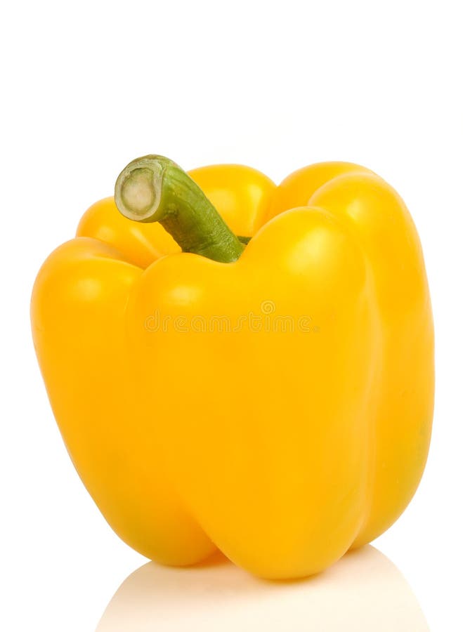 Yellow capsicum stock image. Image of objects, fruit - 23895645