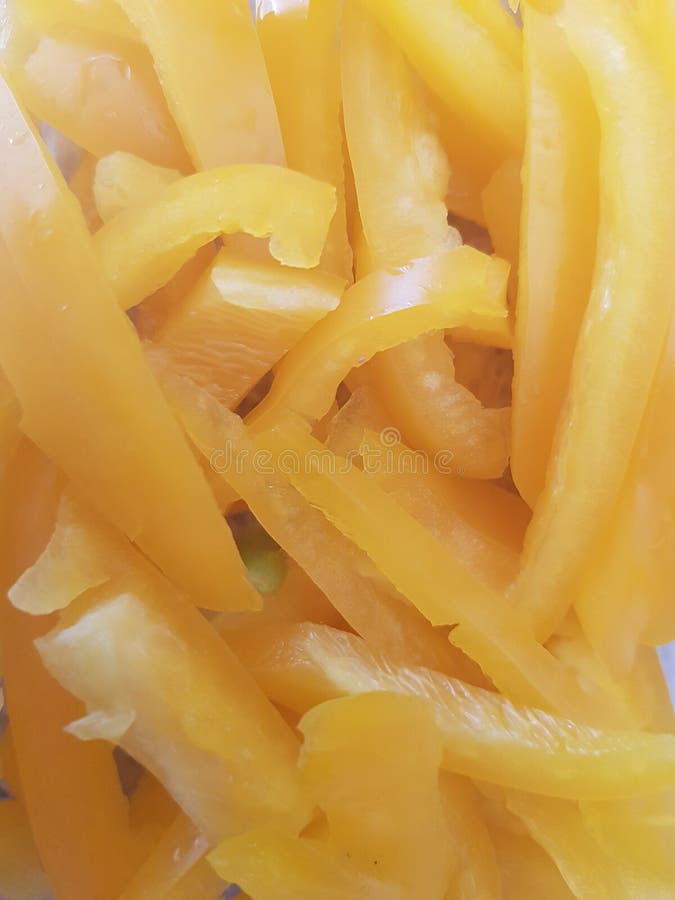 Yellow capsicum stock image. Image of capsicum, closeups - 113488569