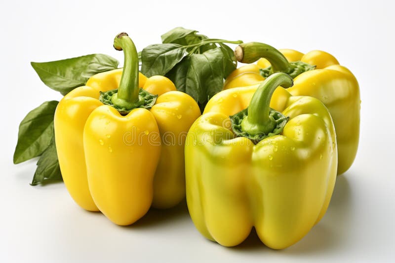 Yellow Capsicum stock illustration. Illustration of sale - 301483632