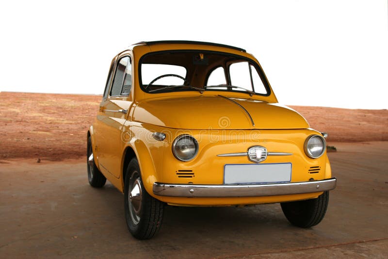 Yellow car. stock photo. Image of race, engine, kilometers - 4316724