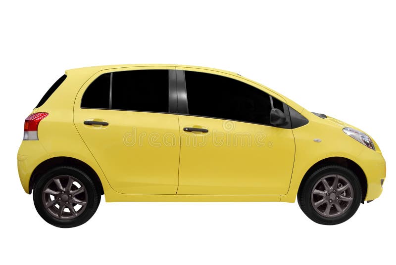 Yellow car stock image. Image of automobile, little, yellow - 9854989