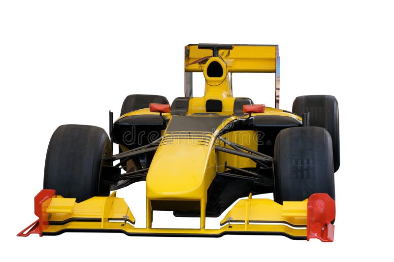 Yellow car stock photo. Image of sport, bolid, speed - 74564008