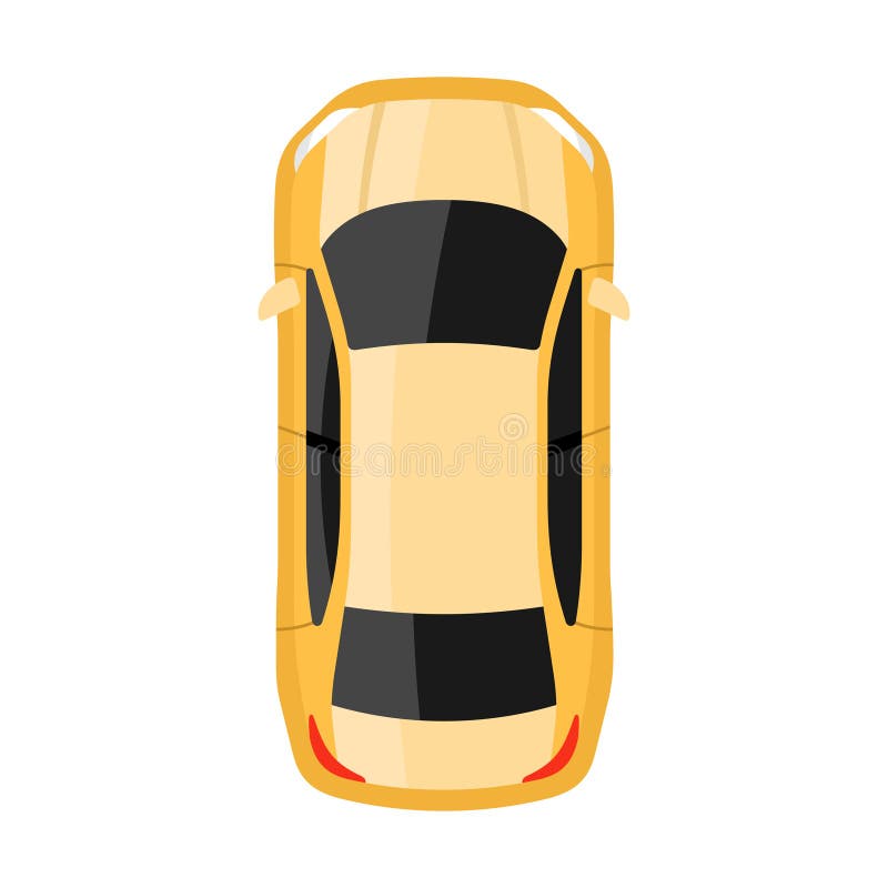 Car Taxi Top View Yellow Stock Illustrations – 386 Car Taxi Top View ...