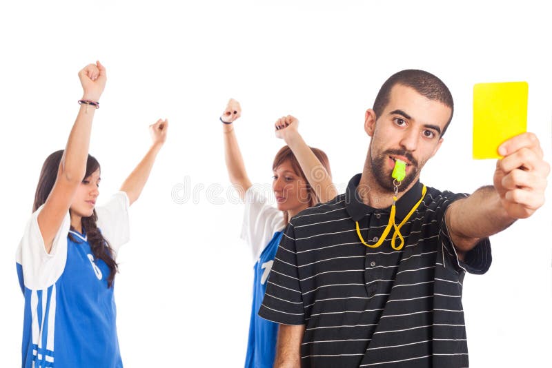 Yellow Card stock photo. Image of competition, authority - 17776870