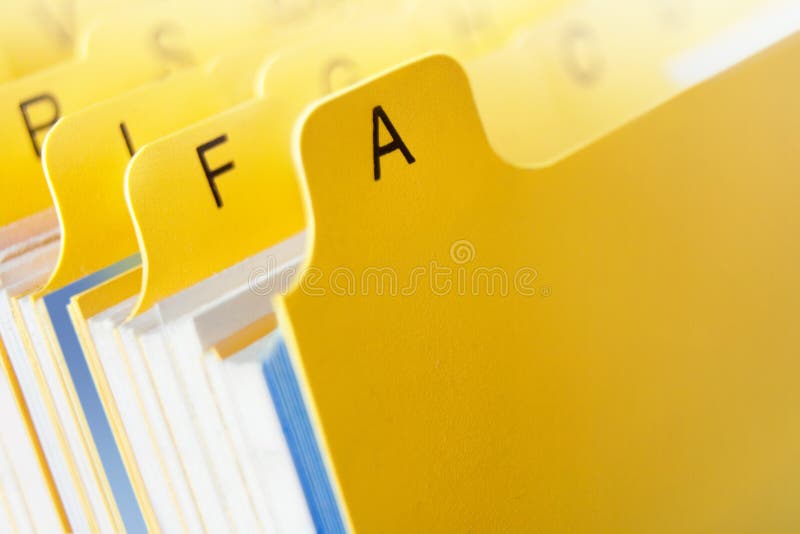 Yellow card index stock image. Image of contacts, business - 15393467