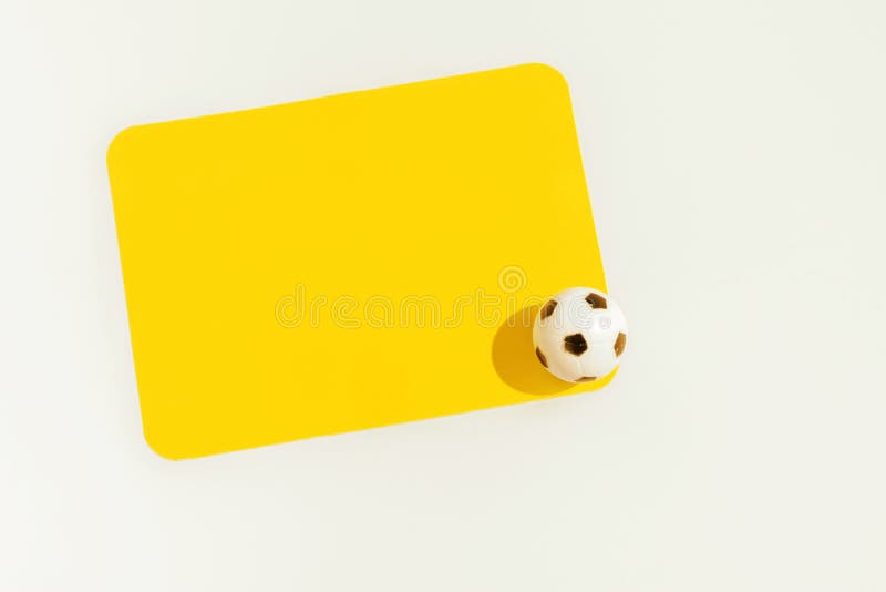 Yellow card isolated stock image. Image of yellow, symbol - 98730541