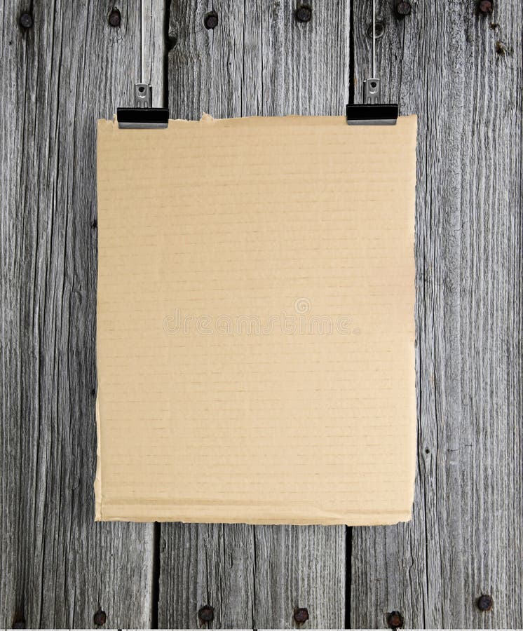 Yellow cardboard poster stock photo. Image of board, audience - 28922142