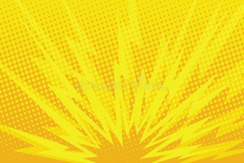 Yellow Cartoon Blast Background Stock Vector - Illustration of energy ...