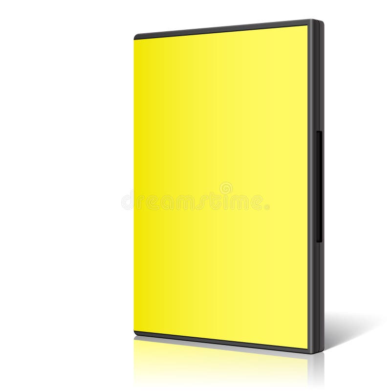 Yellow Case for DVD or CD Disk. Vector Stock Vector - Illustration of ...