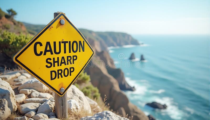 Caution Sharp Edges Watch Your Fingers on White Background Stock Vector ...