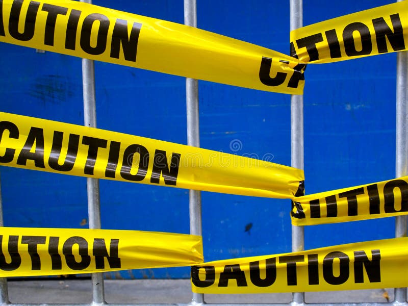 Yellow Caution Flag stock photo. Image of system, caution - 157872