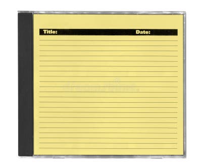 Yellow cd cover stock photo. Image of note, space, blank - 18849832
