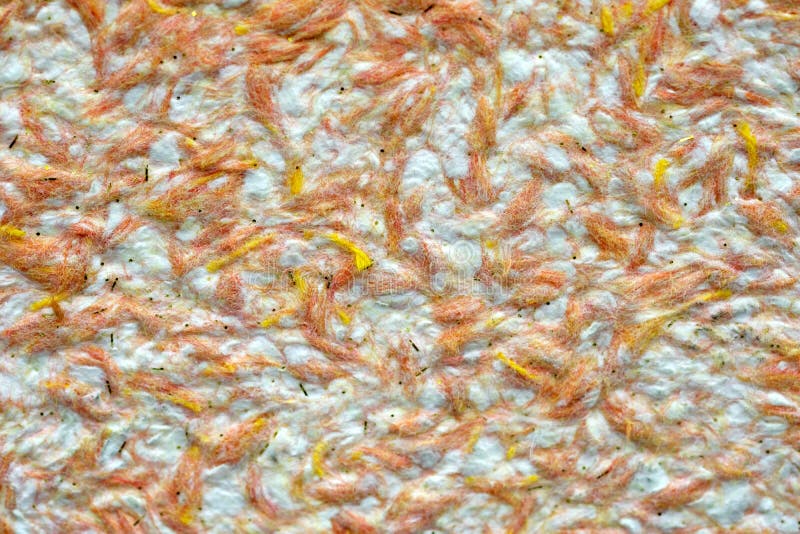 Yellow Cellulose Wallpaper with Decorative Elements Stock Image - Image ...