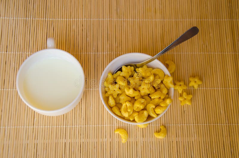 Yellow cereal stock image. Image of health, delicious - 40651413