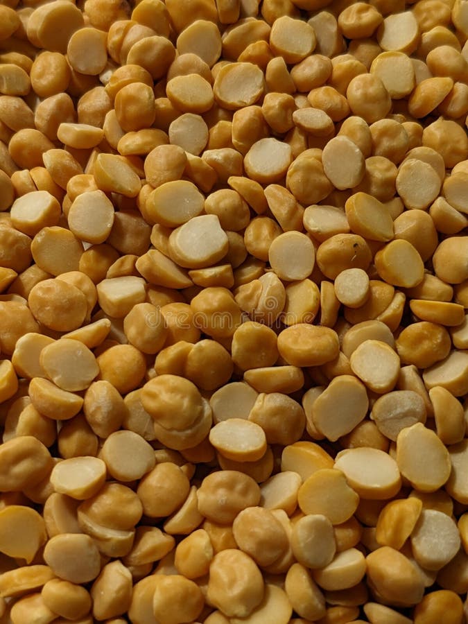 Yellow Chana Dal. Chikpeas Split Stock Image - Image of chick, food ...