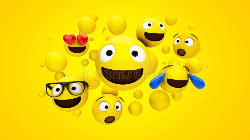 Two Yellow Characters Talking Stock Illustration - Illustration of ...