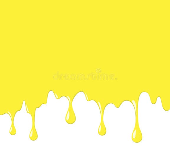 Yellow Cheese / Yellow Dripping Paint Stock Vector - Illustration of ...