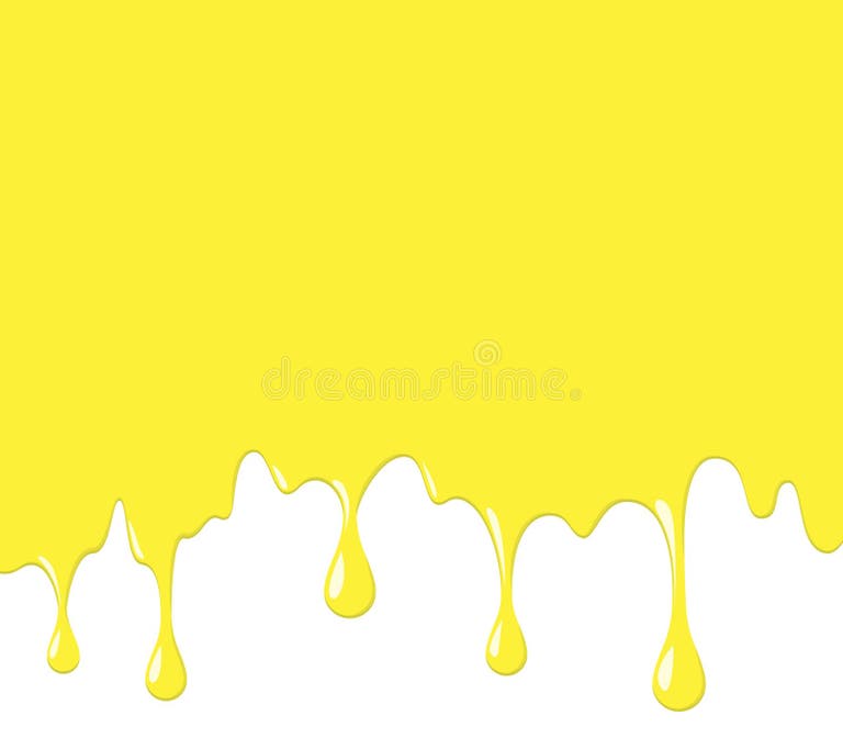 Yellow Cheese / Yellow Dripping Paint Stock Vector - Illustration of ...