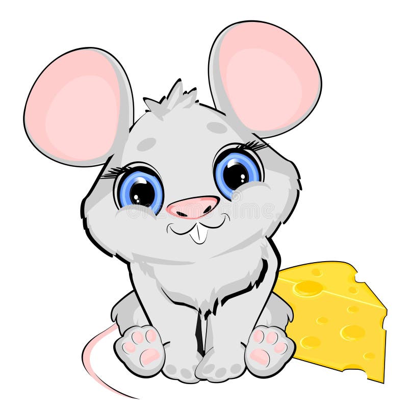Cute mouse cartoon stock illustration. Illustration of cute - 220731124