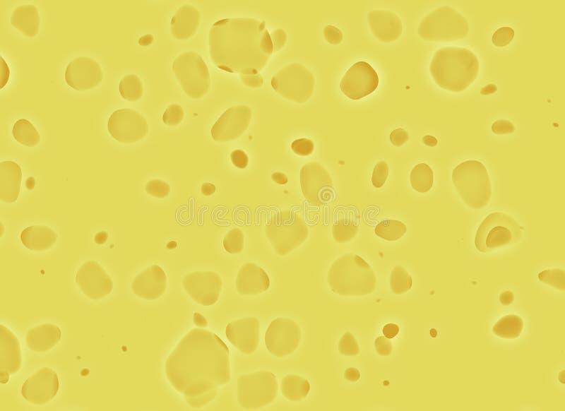Yellow Cheese Texture with Many Hole Stock Illustration - Illustration ...