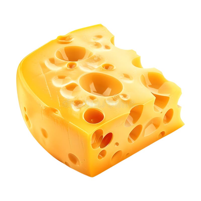 Yellow Cheese on Transparent Background - Ai Generated Stock ...