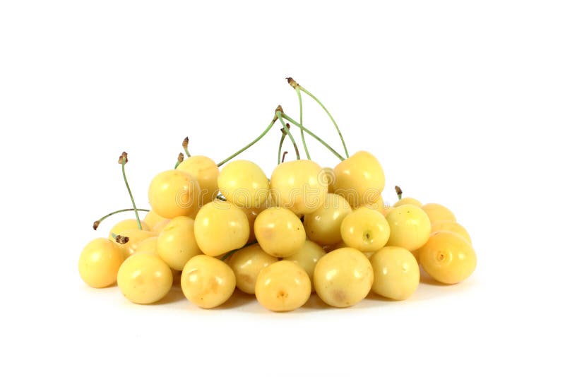 Yellow cherry stock image. Image of sweet, orange, heap - 14828307