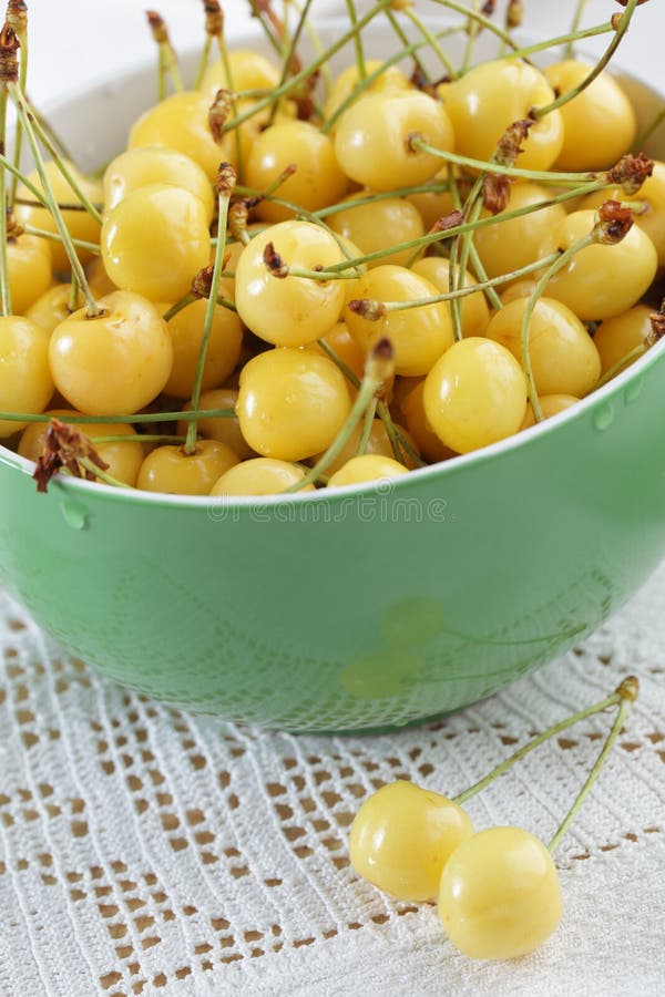 Yellow cherry stock image. Image of prunus, rustic, closeup - 18859427