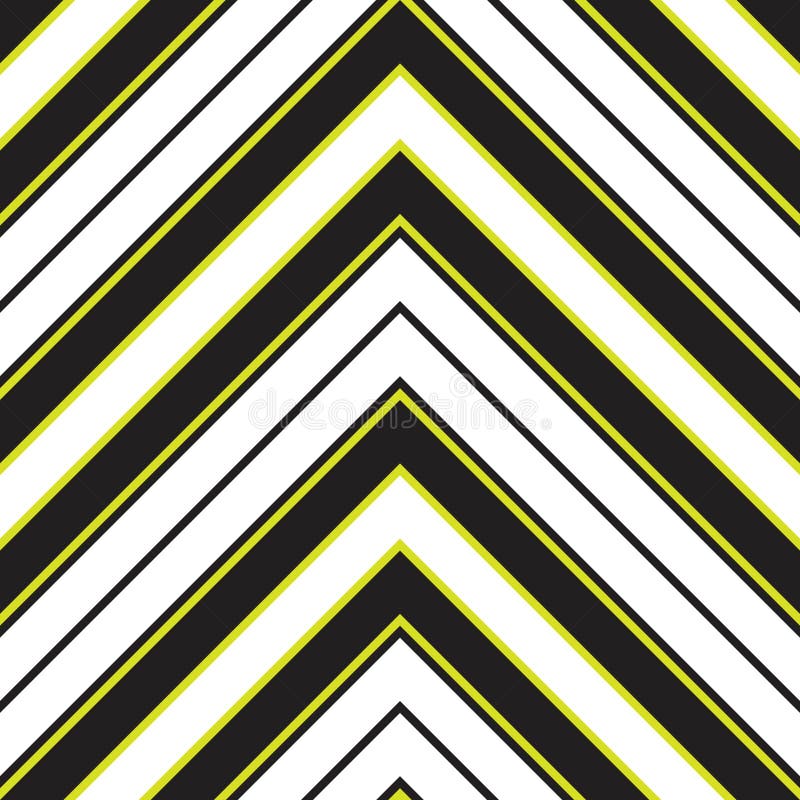 Yellow Chevron Diagonal Stripes Seamless Pattern Background Stock ...