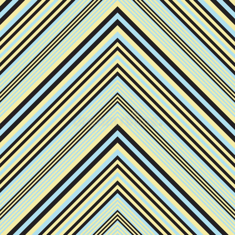 Yellow Chevron Diagonal Stripes Seamless Pattern Background Stock ...