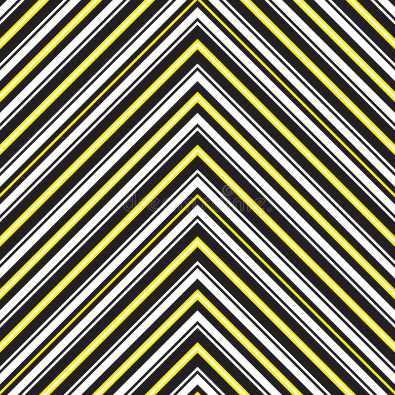 Yellow Chevron Diagonal Stripes Seamless Pattern Background Stock ...