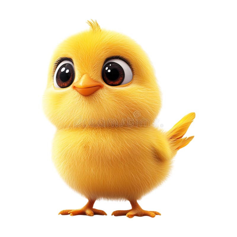Yellow Chick Cute on Transparent Background - Ai Generated Stock ...