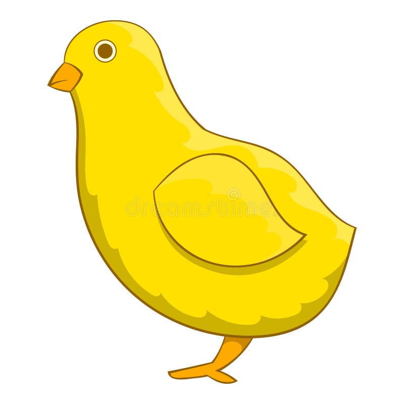 Chick icon, cartoon style stock vector. Illustration of bird - 84154539