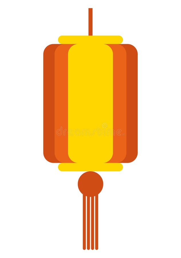 Yellow chinese lamp stock illustration. Illustration of china - 239901437